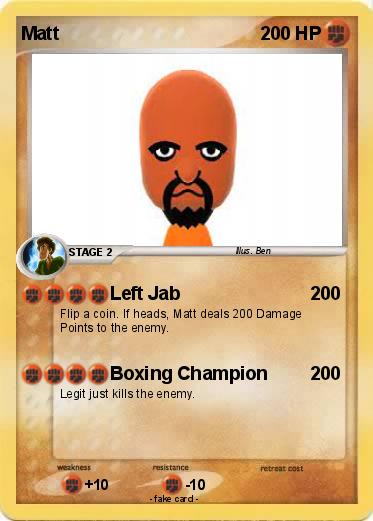 Pokémon Matt 1114 1114 - Left Jab - My Pokemon Card