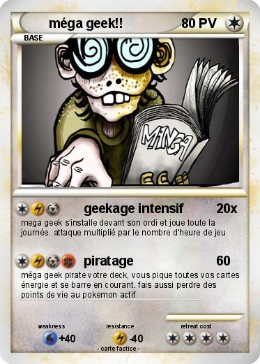 Pokémon mega geek - geekage intensif - Ma carte Pokémon