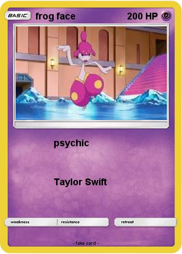 Pokémon frog face 3 3 - psychic - My Pokemon Card