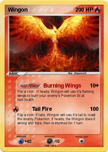 Pokémon Wingon 1 1 - Burning Wings - My Pokemon Card
