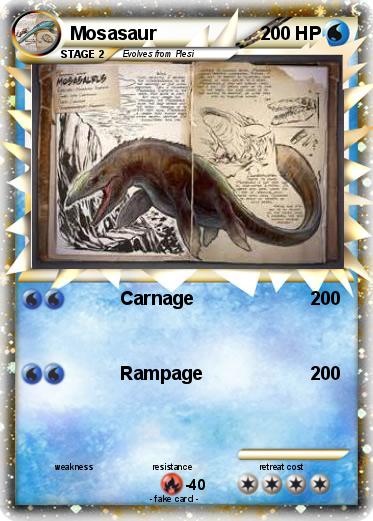 Pokémon Mosasaur 21 21 - Carnage - My Pokemon Card