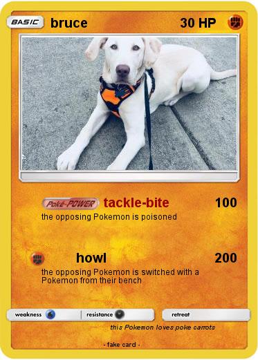 Pokémon bruce 632 632 - tackle-bite - My Pokemon Card