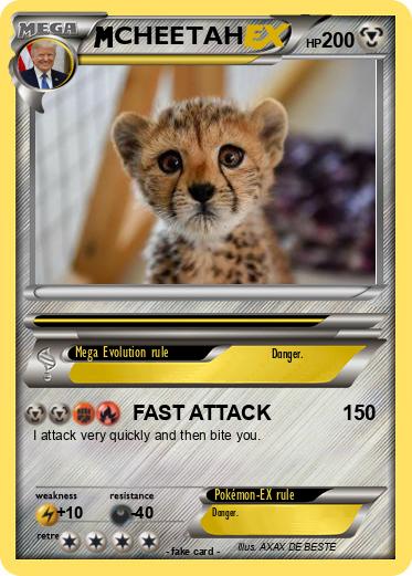 Pokémon CHEETAH 152 152 - FAST ATTACK - My Pokemon Card