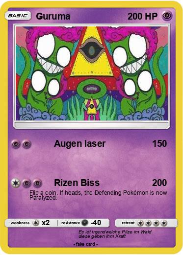 Pokémon Guruma 1 1 - Augen laser - My Pokemon Card