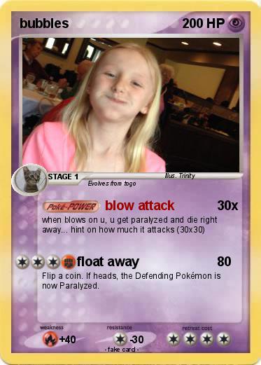 Pokémon bubbles 188 188 - blow attack - My Pokemon Card