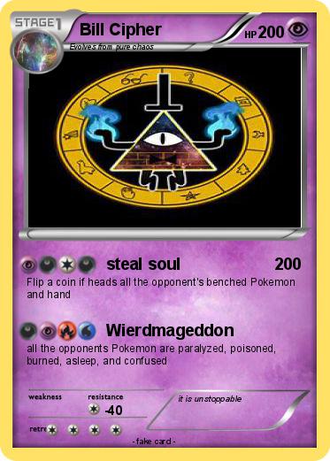Pokémon Bill Cipher 436 436 - steal soul - My Pokemon Card