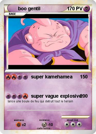 Pokémon boo gentil - super kamehamea - Ma carte Pokémon