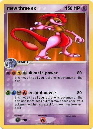 Pokémon mew three ex - ultimate power - My Pokemon Card