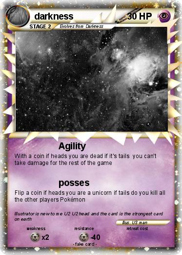 Pokémon darkness 1250 1250 - Agility - My Pokemon Card