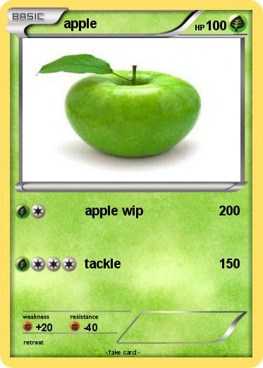 Pokémon apple 747 747 - apple wip - My Pokemon Card