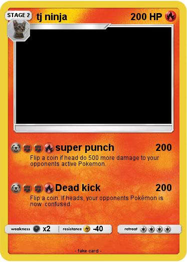 Pokémon TJ ninja - super punch - My Pokemon Card