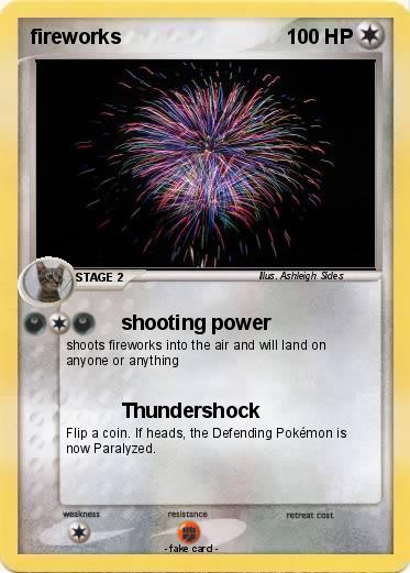 Pokémon fireworks 9 9 - shooting power - My Pokemon Card