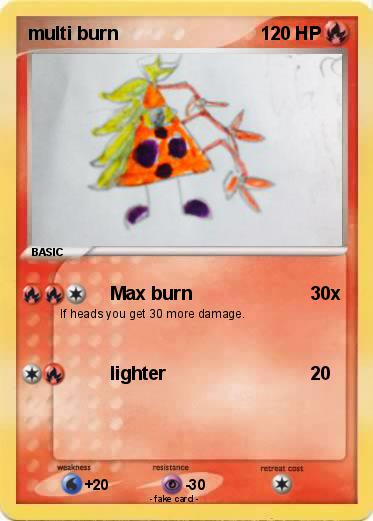 Pokémon multi burn - Max burn - My Pokemon Card