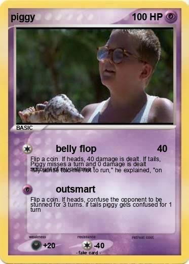 Pokémon piggy 511 511 - belly flop - My Pokemon Card