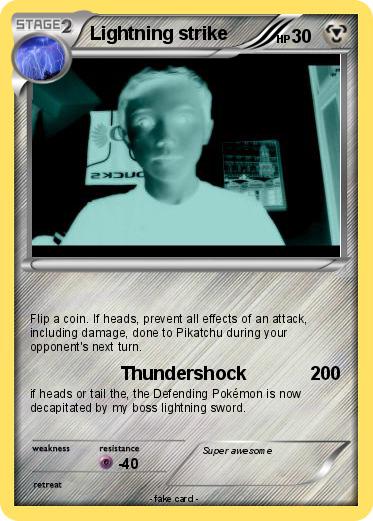 Pokémon Lightning strike 28 28 - Thundershock - My Pokemon Card