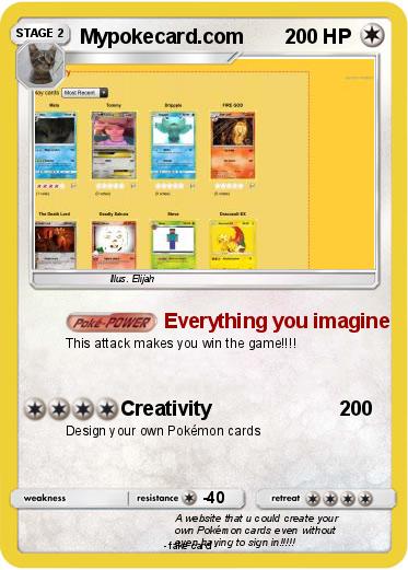 Pokémon Mypokecard com 37 37 - Everything you imagine - My Pokemon Card