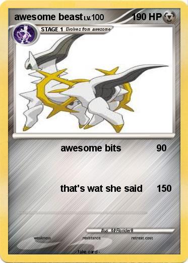 Pokémon awesome beast - awesome bits - My Pokemon Card