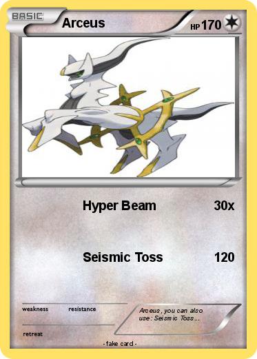 Pokémon Arceus 8919 8919 - Hyper Beam - My Pokemon Card