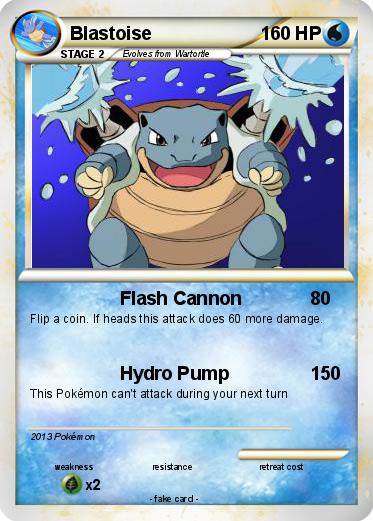 Pokémon Blastoise 997 997 - Flash Cannon - My Pokemon Card