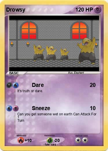 Pokémon Drowsy 7 7 - Dare - My Pokemon Card