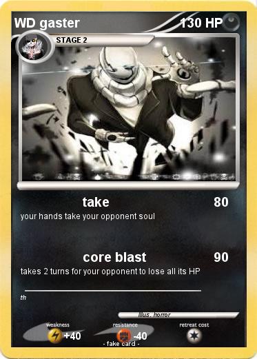 Pokémon WD gaster 12 12 - take - My Pokemon Card