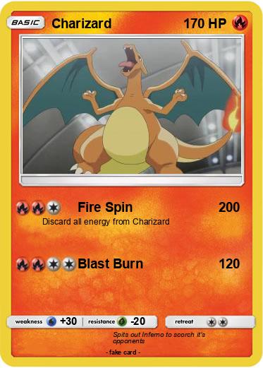 Pokémon Charizard 11413 11413 - Fire Spin - My Pokemon Card