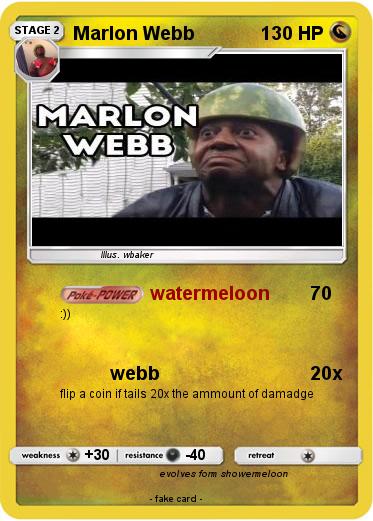 Pokémon Marlon Webb 8 8 - watermeloon - My Pokemon Card
