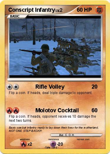 Pokémon Conscript Infantry - Rifle Volley - My Pokemon Card