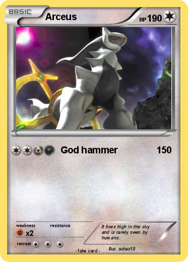 Pokémon Arceus 10114 10114 - God hammer - My Pokemon Card
