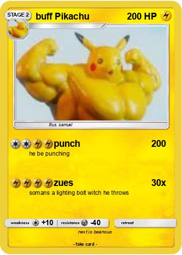 Pokémon buff Pikachu 23 23 - punch - My Pokemon Card