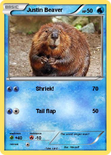 Pokémon Justin Beaver 577 577 - Shriek! - My Pokemon Card