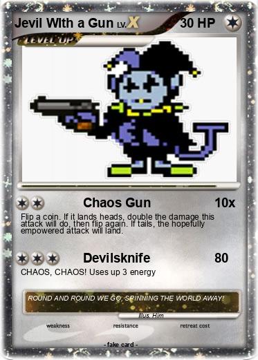 Pokémon Jevil WIth a Gun - Chaos Gun - My Pokemon Card