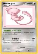 Pokémon Cute Bubble Mew - Bubbe Attack 12349 - My Pokemon Card