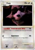 Pokémon Animatronic Foxy - Burn Away - My Pokemon Card