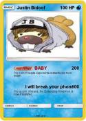 Pokémon Justin Bidoof 1 1 - Hair Flick - My Pokemon Card