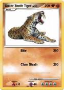 Pokémon saber tooth tiger - Flamethrower - My Pokemon Card