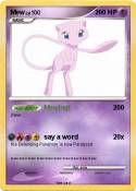 Pokémon Mewing 23 23 - Mew is so bright - My Pokemon Card