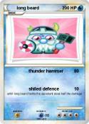 Pokémon long beard 4 4 - beard slash - My Pokemon Card