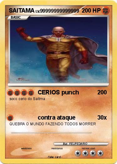 Pokémon SAITAMA 122 122 - CERIOS punch - My Pokemon Card