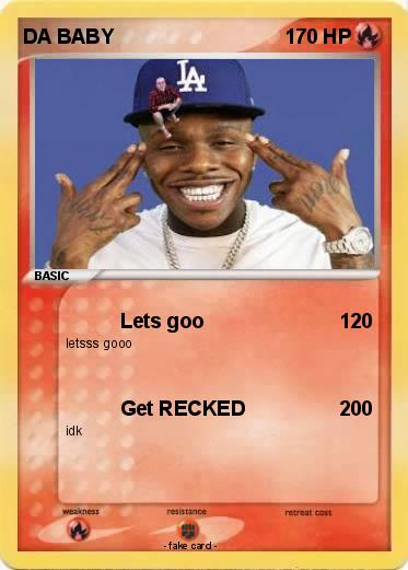Pokémon DA BABY 100 100 - Lets goo - My Pokemon Card