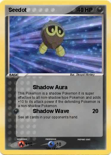 Pokémon Seedot 27 27 - Shadow Aura - My Pokemon Card