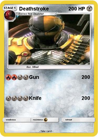 Pokémon Deathstroke 166 166 - Gun - My Pokemon Card