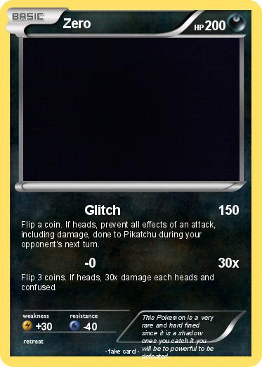 Pokémon Zero 651 651 - Glitch - My Pokemon Card