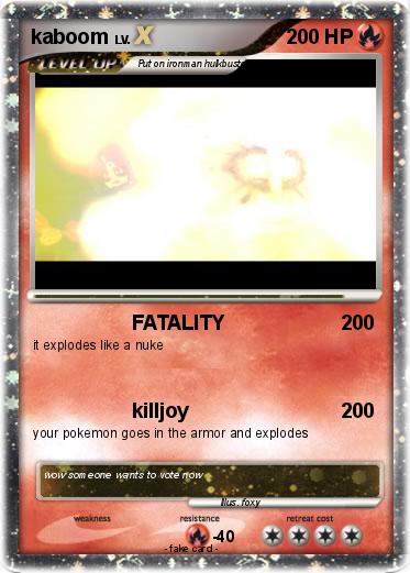 Pokémon kaboom 29 29 - FATALITY - My Pokemon Card