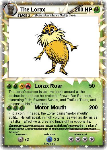 Pokémon The Lorax 33 33 - Lorax Roar - My Pokemon Card