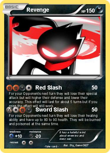 Pokémon Revenge 48 48 - Red Slash - My Pokemon Card