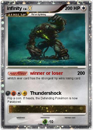 Pokémon infinity 66 66 - winner or loser - My Pokemon Card