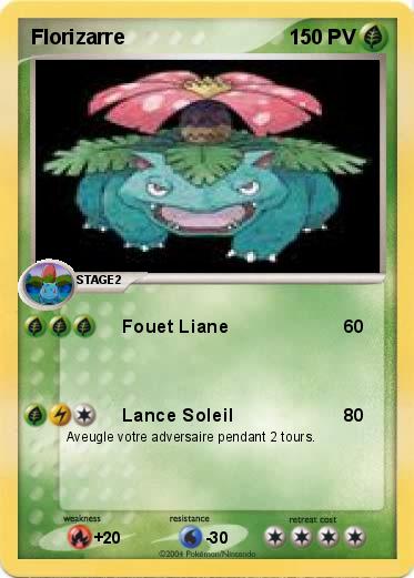 Pokémon Florizarre 82 82 - Fouet Liane - Ma carte Pokémon