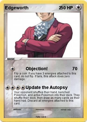 Pokémon Edgeworth 2 1 1 - Objection! - My Pokemon Card