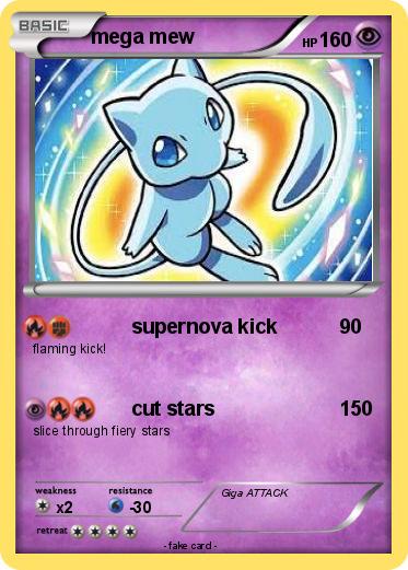 Pokémon mega mew 226 226 - supernova kick - My Pokemon Card
